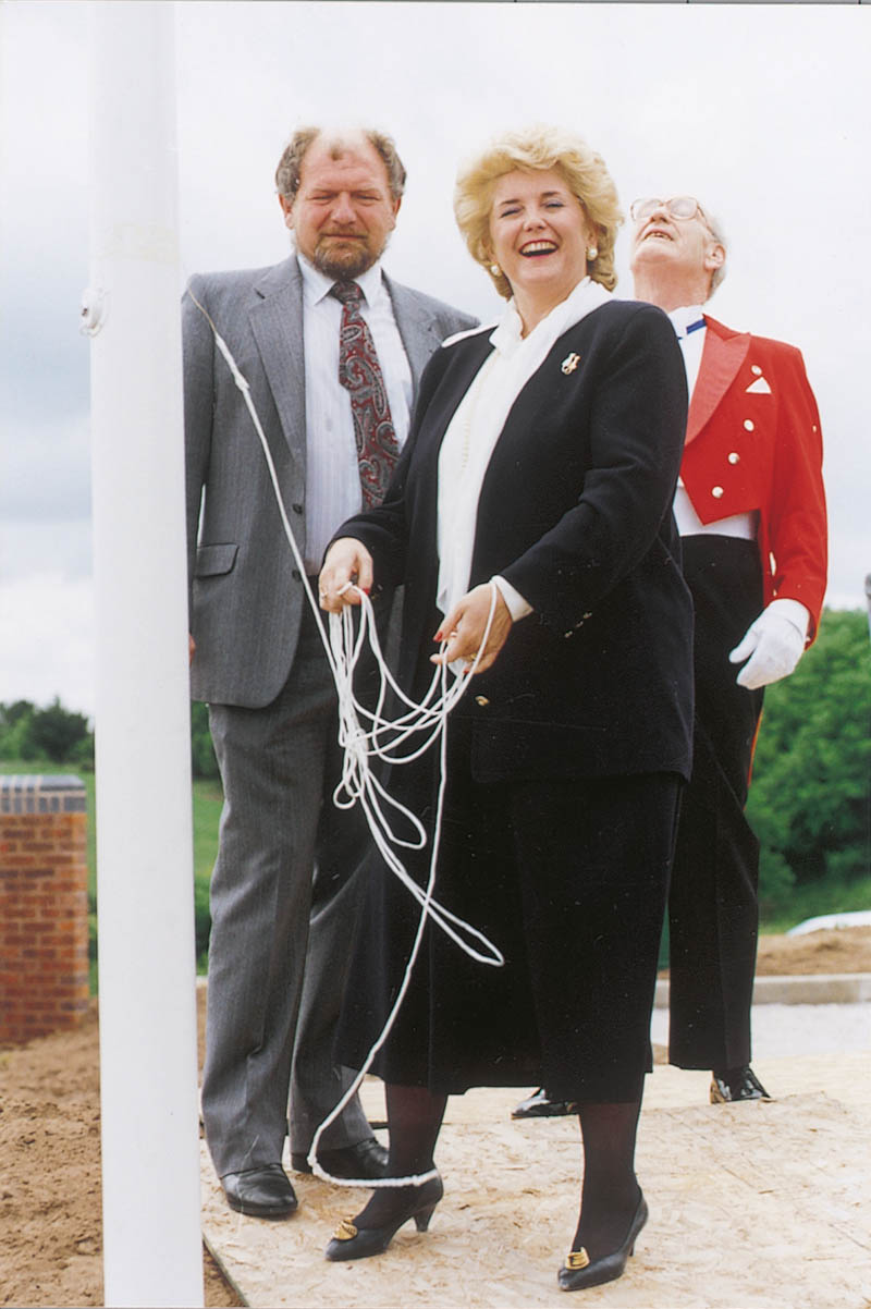 Brenda Dean officially opens the new factory and chats to guests at the ...
