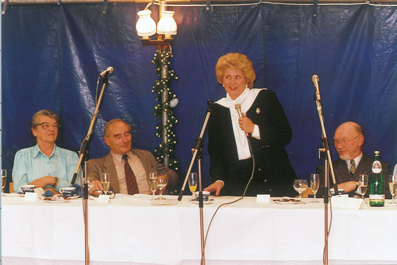 Brenda Dean officially opens the new factory and chats to guests at the ...