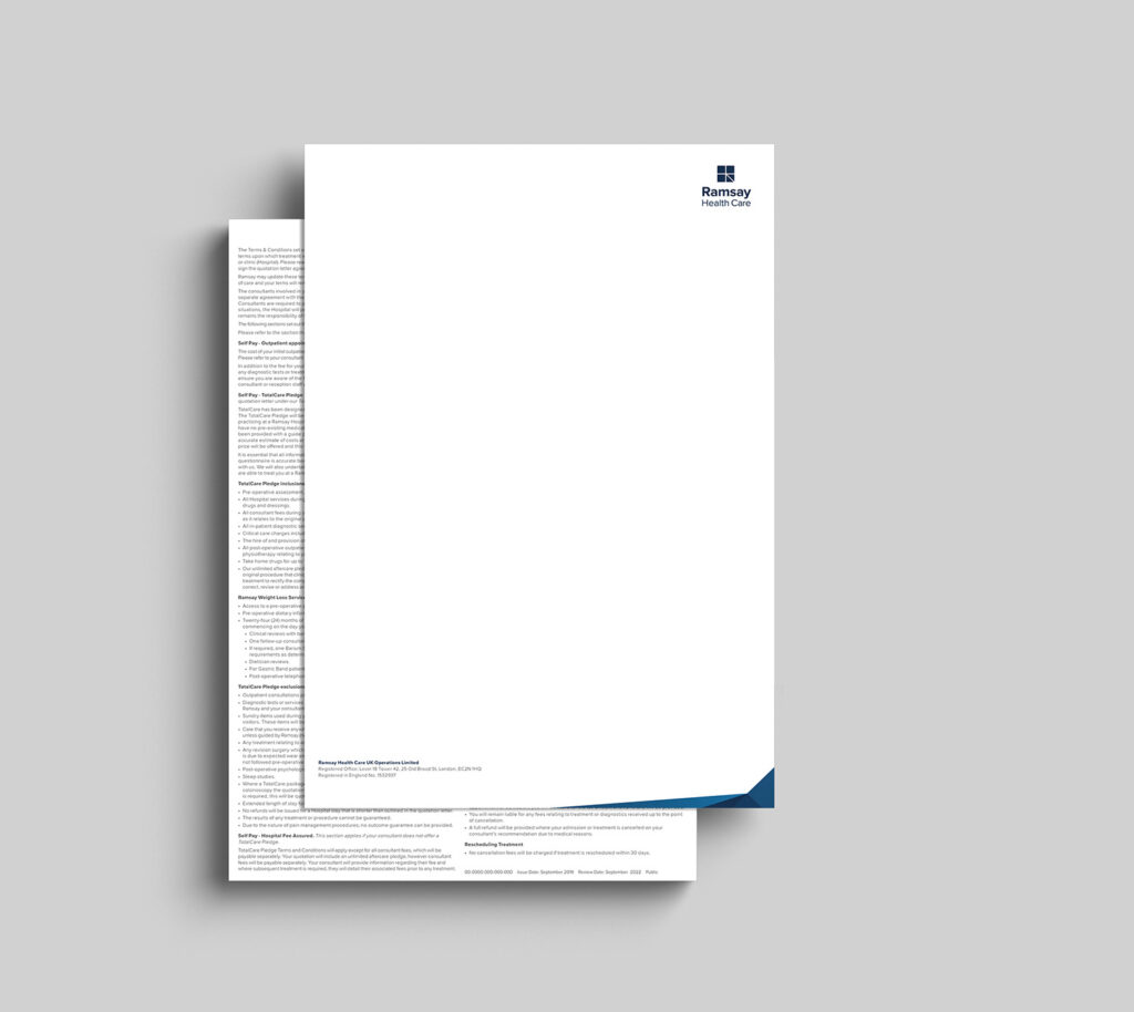 Ramsay Letterhead - Pollards Print