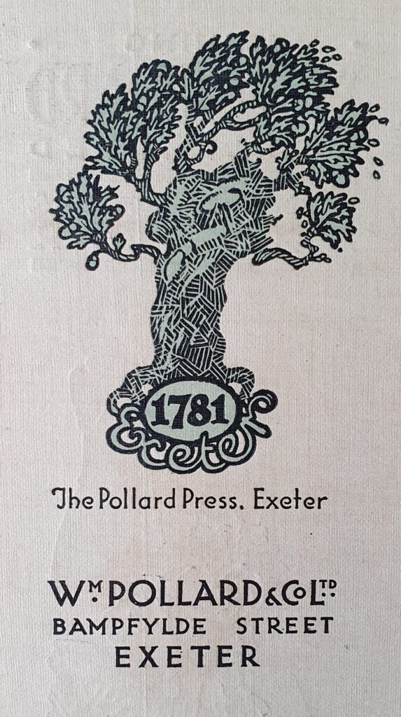 The Pollards Press logo, 1922. - Pollards Print